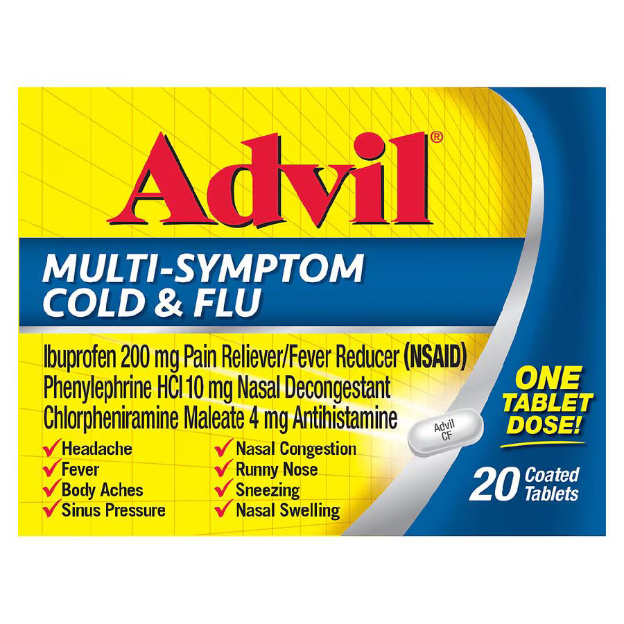 Advil Multi-Symptom Cold & Flu 50PCK Medicine – City Plus Cash And Carry